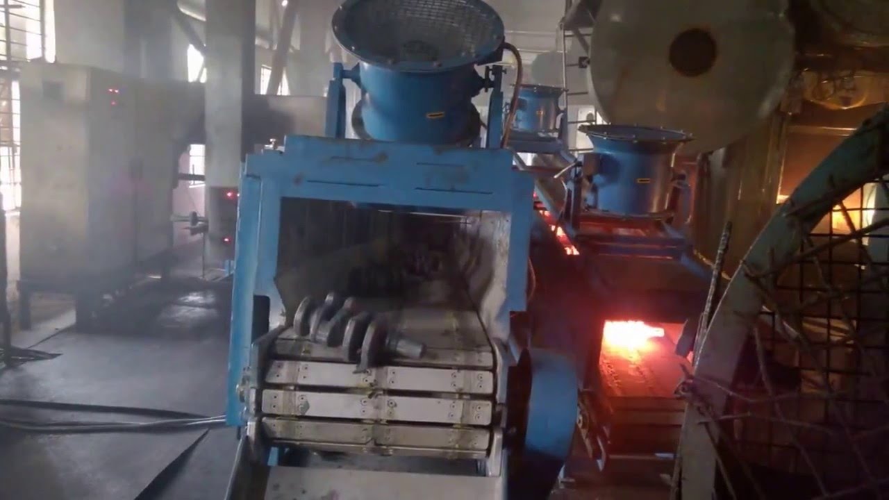 Controlled cooling conveyor for Forging 4000 Ton press Line - YouTube