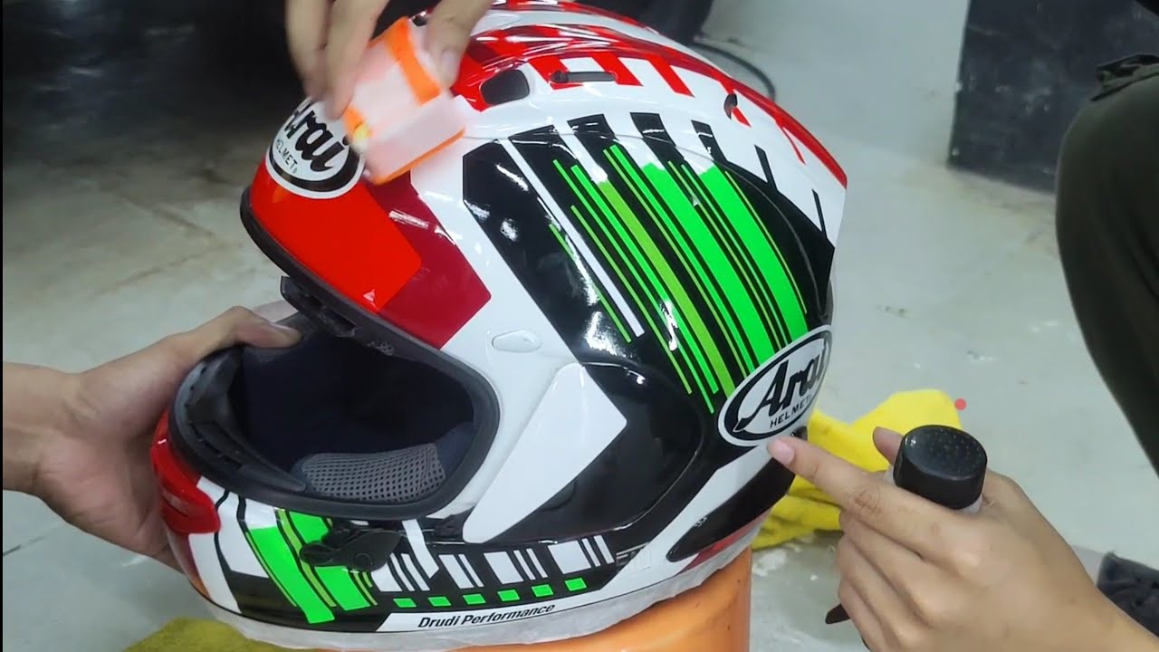 Scut* Nano Ceramic Coating Helmet Arai REA SB!Gimana HASILNYA??? - YouTube