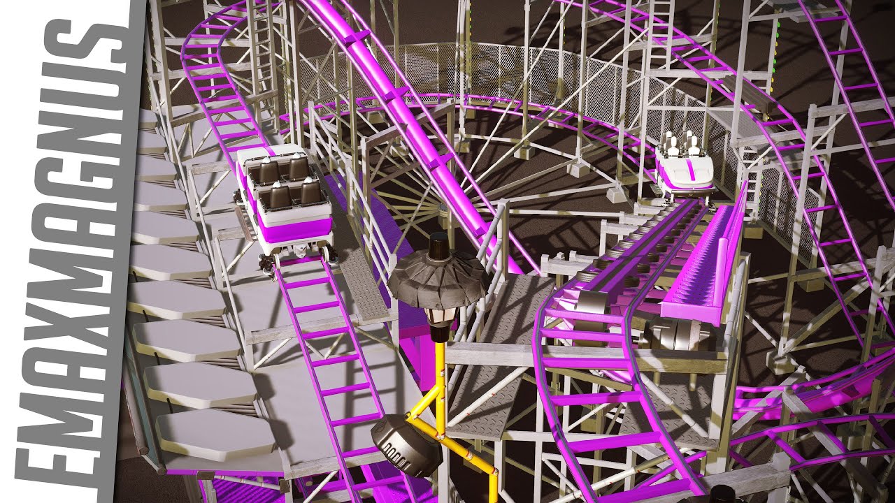 Planet Coaster recreation: Pinfari Zyklon 40 with custom supports RAW ...