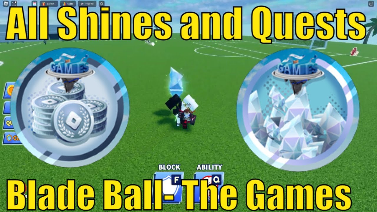 All 5 Shine Locations in Blade Ball | All Badges for The Games - YouTube