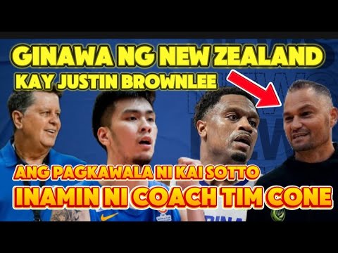 GINAWA NG NEW ZEALAND KAY JUSTIN BROWNLEE DAHILAN NI COACH TIM ANG PAGKAWALA NI KAI SOTTO - YouTube