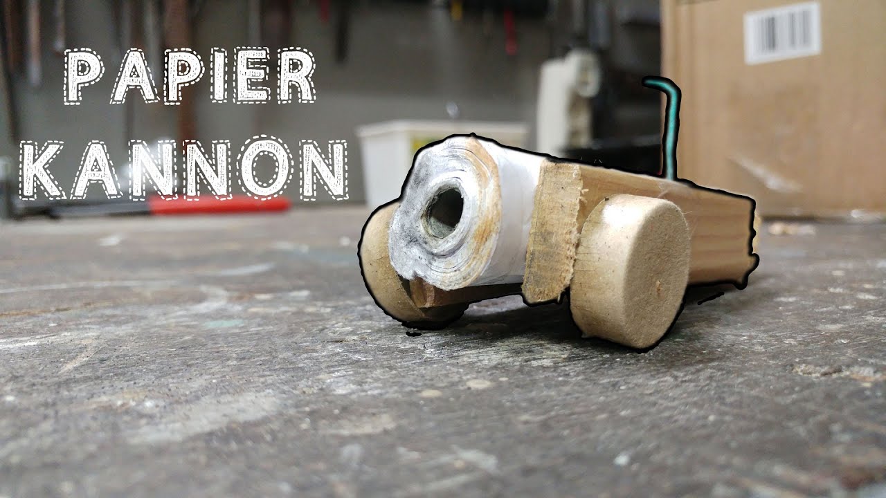 Hoe maak je een papier kannon (How to make a paper cannon) - Diy Budget ...