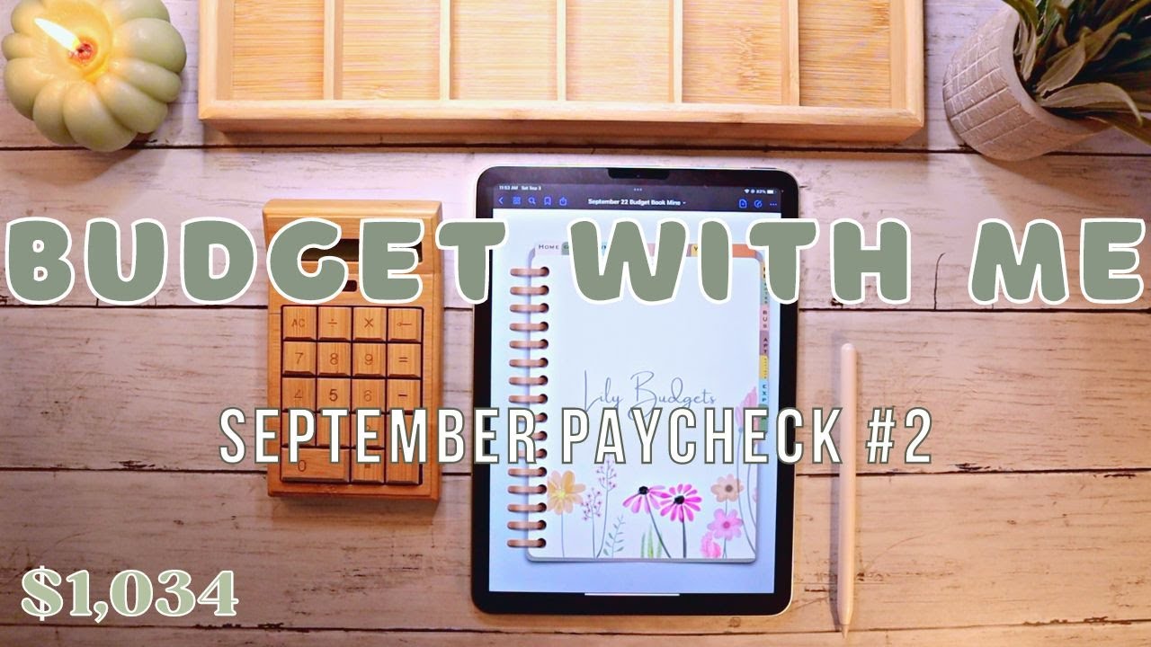 $1,034 Budget With Me ASMR | September Paycheck #2 + Side Income | 23 ...