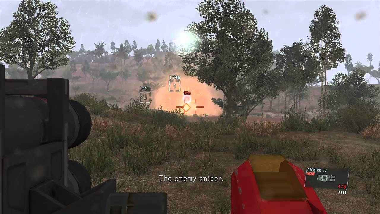 METAL GEAR SOLID V: THE PHANTOM PAIN D-Walker vs tank - YouTube