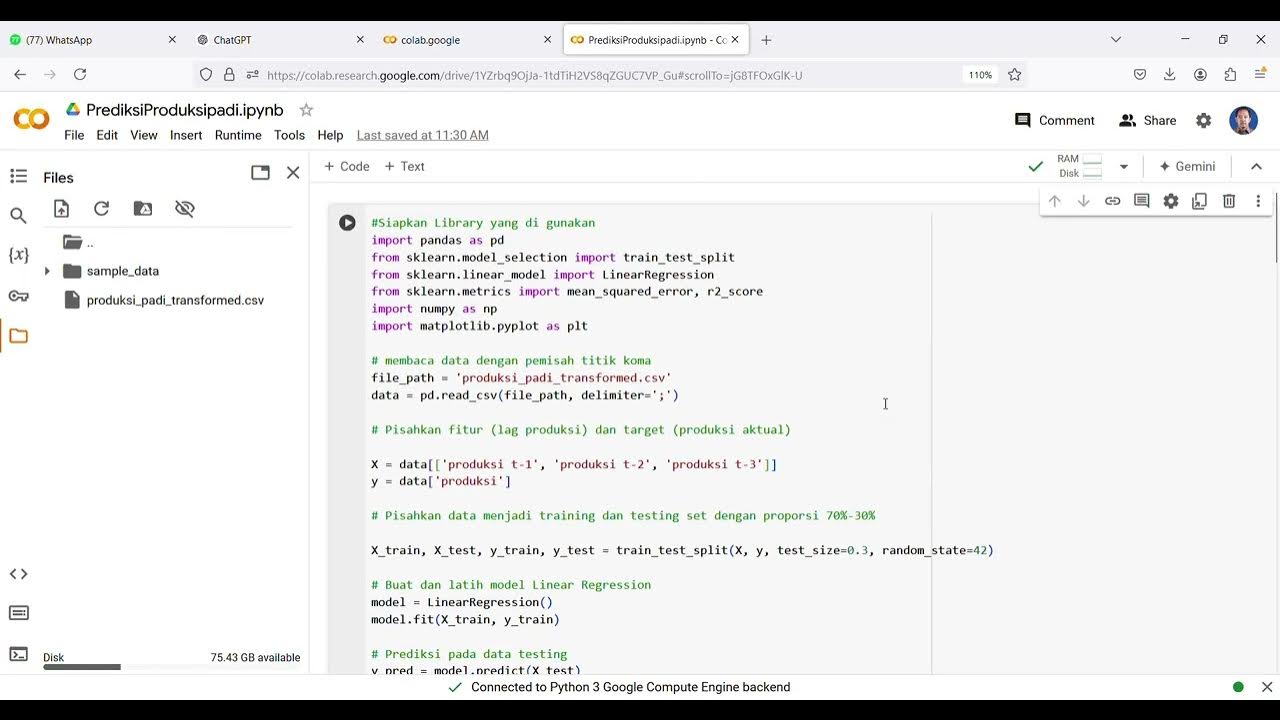 PrediksiProduksipadi ipynb Colab — Mozilla Firefox 2024 10 23 11 32 37 ...