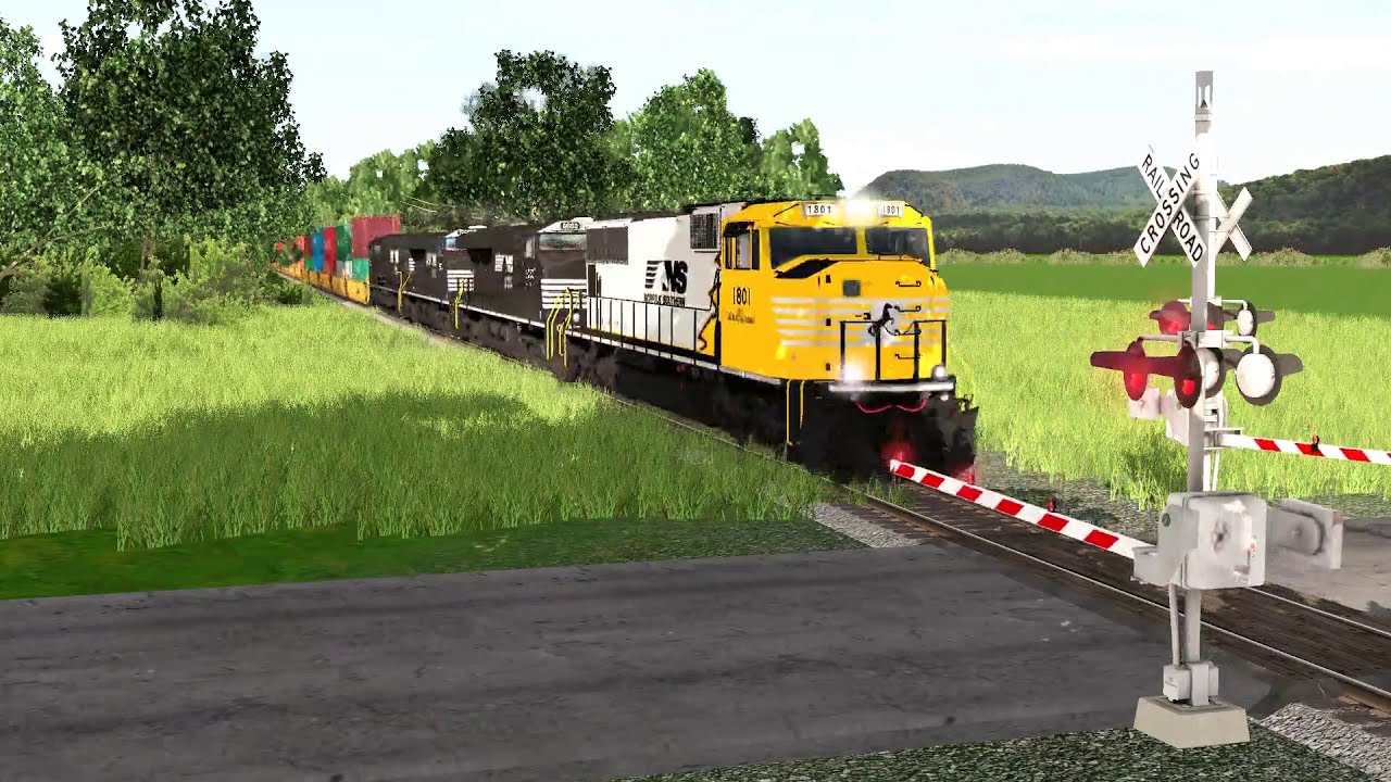 Trainz Railfanning Spring City, TN Feat. NS 1801 Mane SD70ACC!!! - YouTube