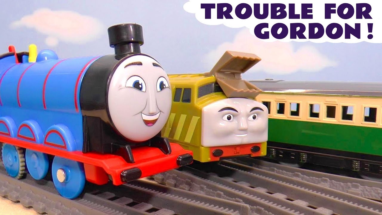Trouble For All Engines Go Gordon Toy Train Story - YouTube