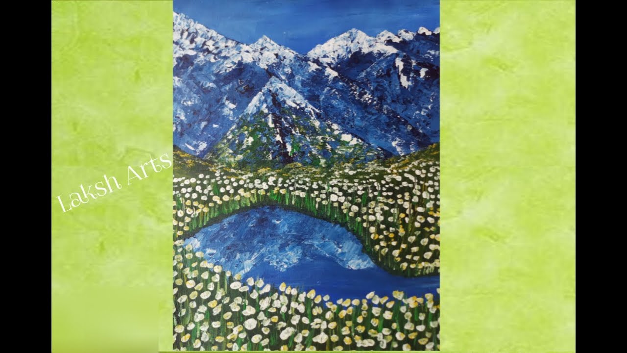 How to make landscape scenery | painting tutorial for beginners step by ...