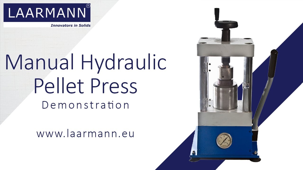 Manual Hydraulic Pellet Press - Demonstration - YouTube
