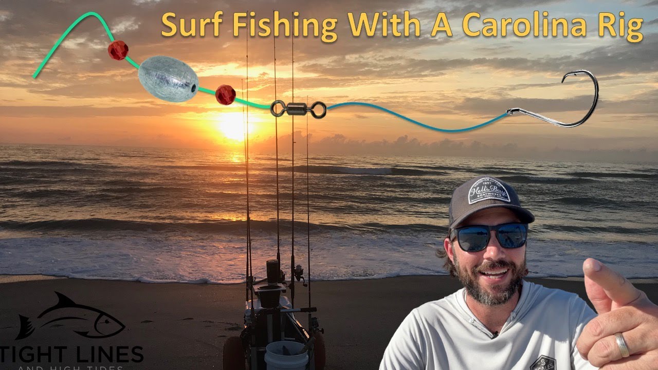 How To Set Up The Carolina Rig For Surf Fishing - YouTube
