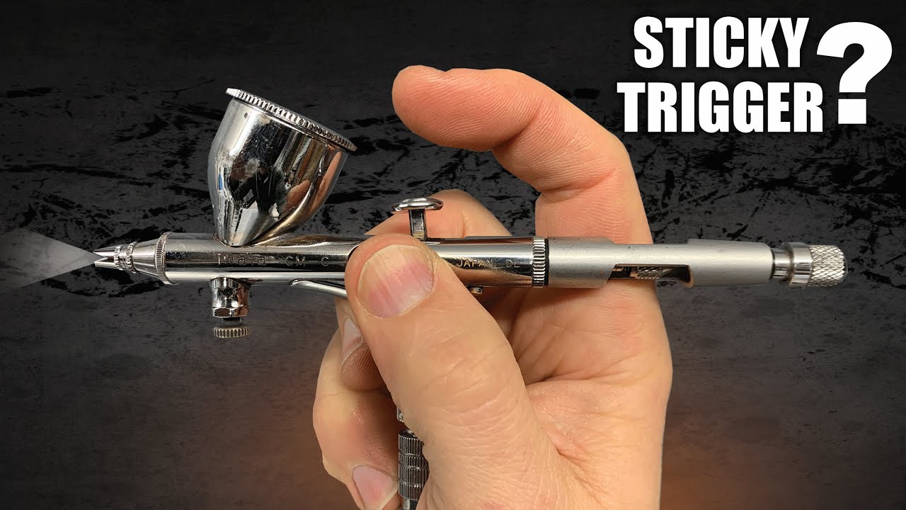 How to fix a Sticky Airbrush Trigger - YouTube