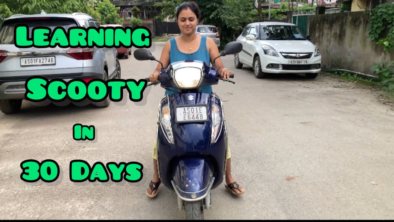 Learning Scooty In 30 Days - Day 1 | Vlog😍| #trending #learning # ...