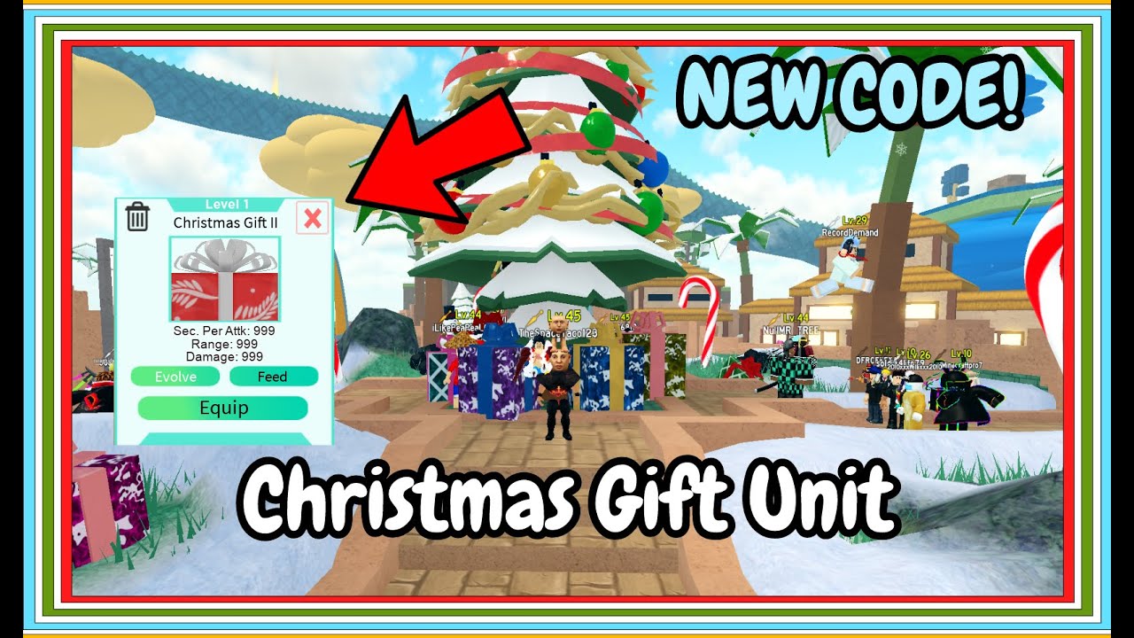 How To Get The New Christmas Gift Units & New Code! | All Star Tower ...