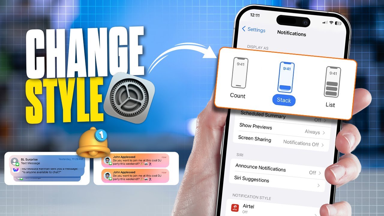 How to Change Notification Style on iPhone | Change notification sytle ...