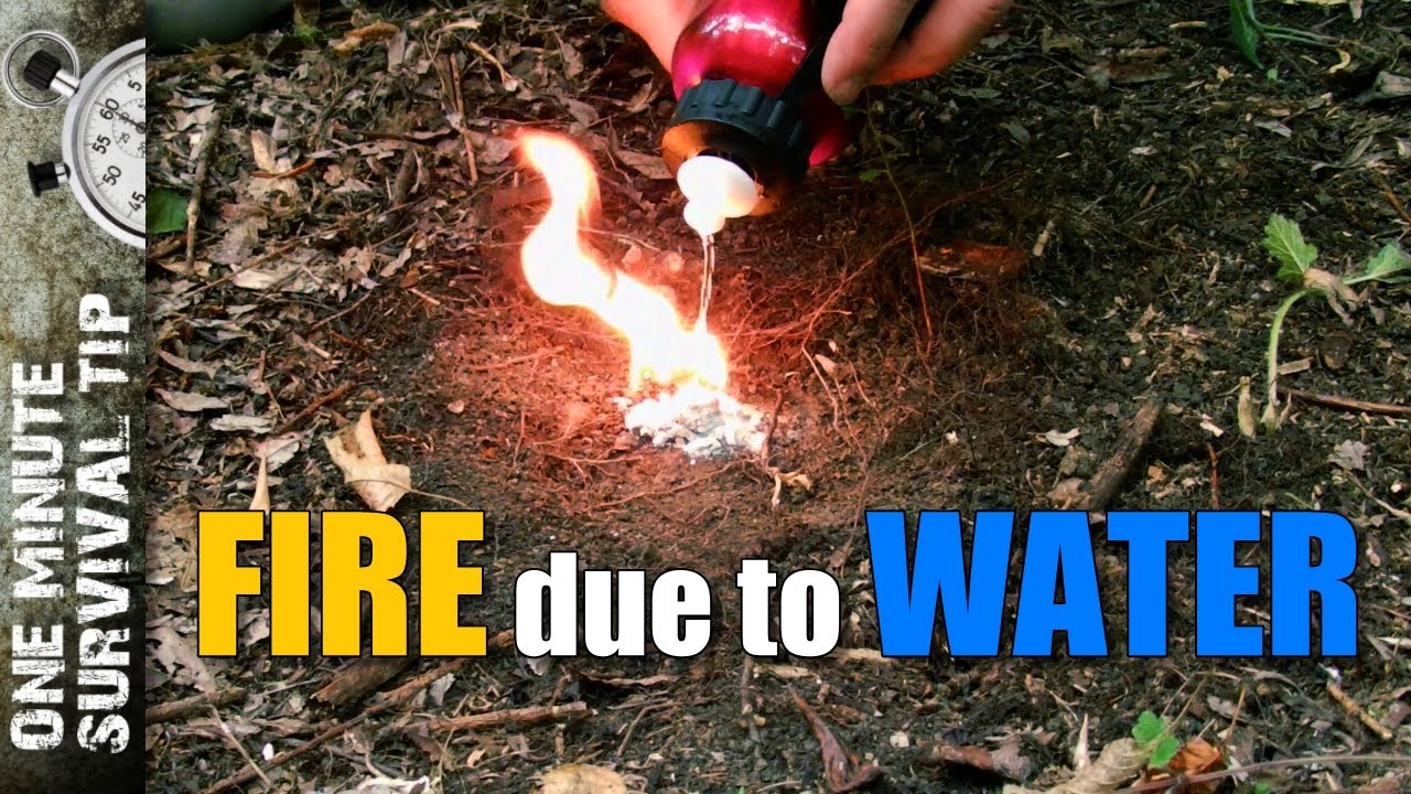 Fire due to Water - one minute survival tip - YouTube