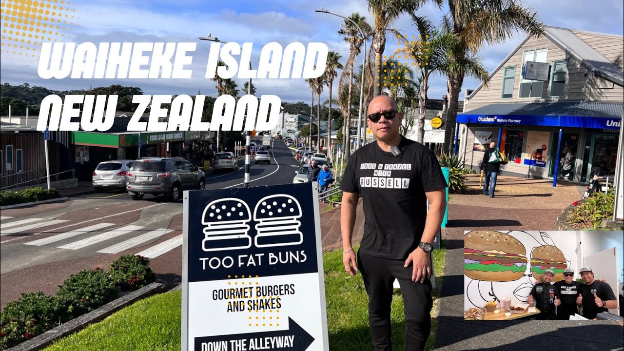 TOO FAT BUNS, WAIHEKE ISLAND NEW ZEALAND - Yummy gourmet burgers! - YouTube