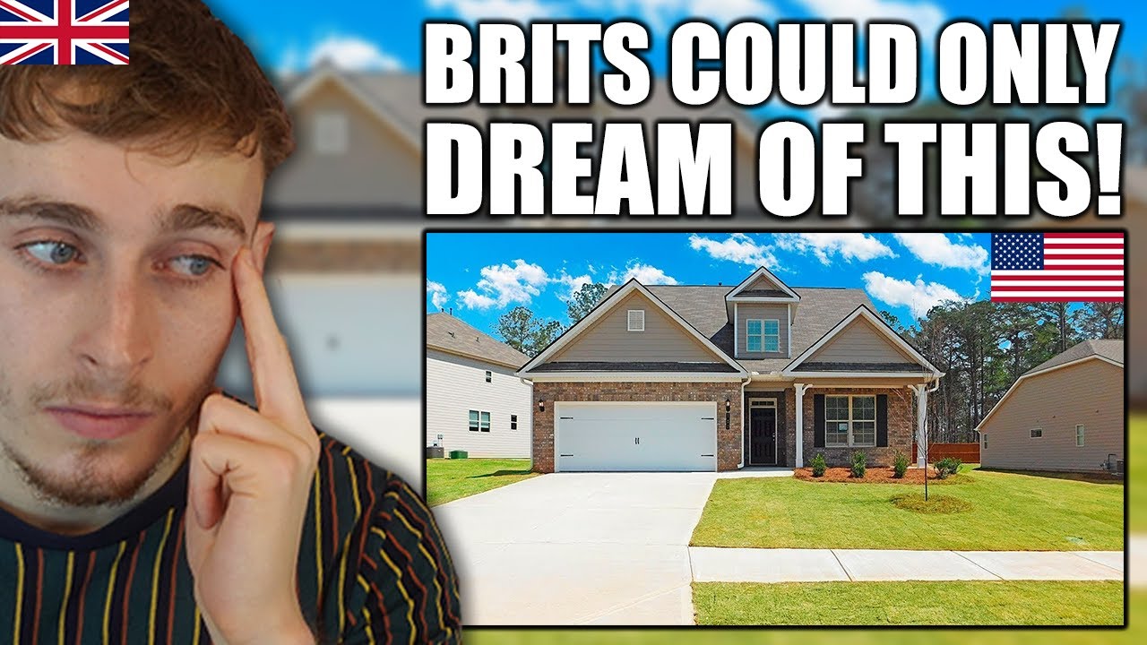 Brit Reacts to The Average Middle Class Home In The USA - YouTube