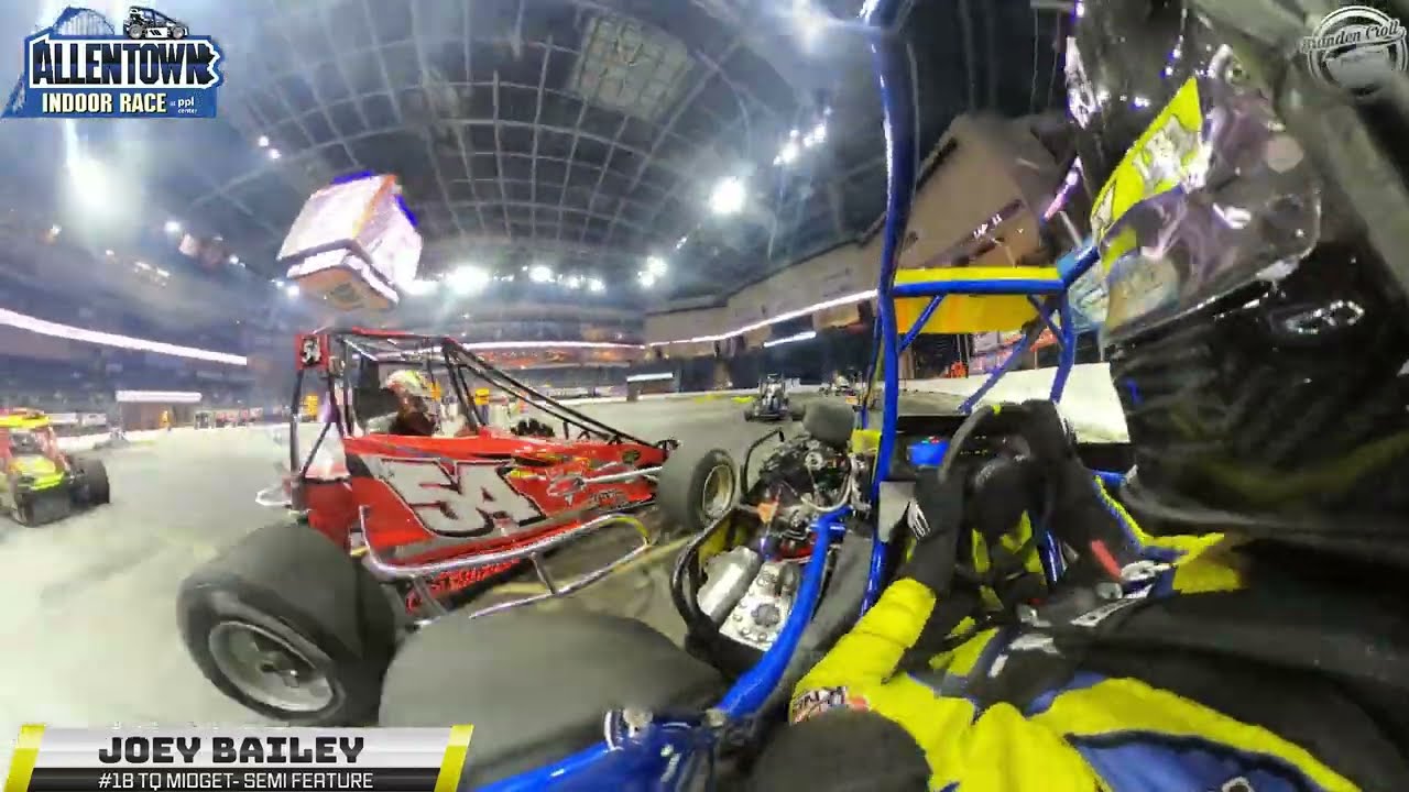 Joey Bailey On-Board TQ Midget Semi Feature at PPL Center, Allentown PA ...
