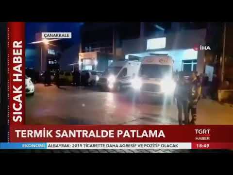 Çanakkale'de termik santralde patlama!