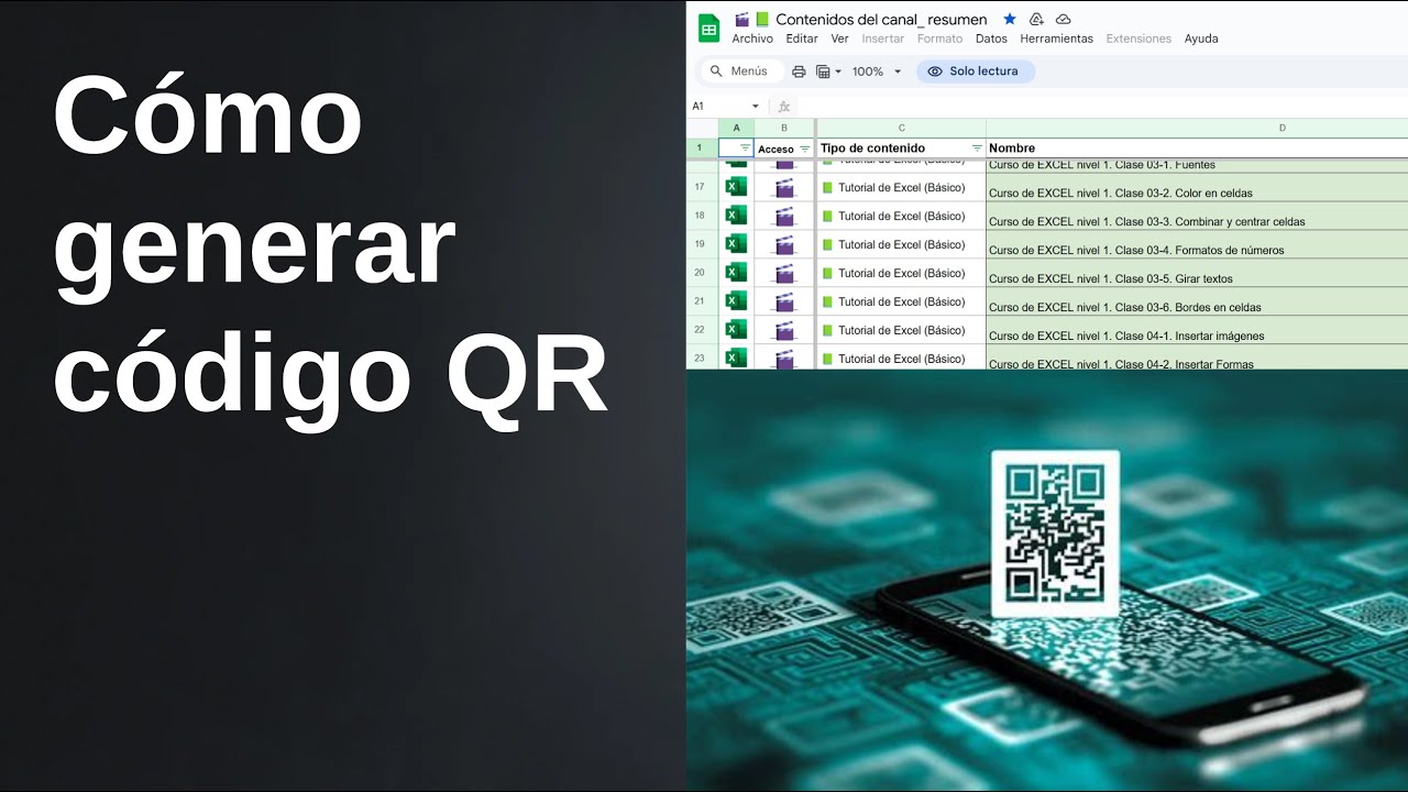 Generar código QR fácil y rápido - YouTube