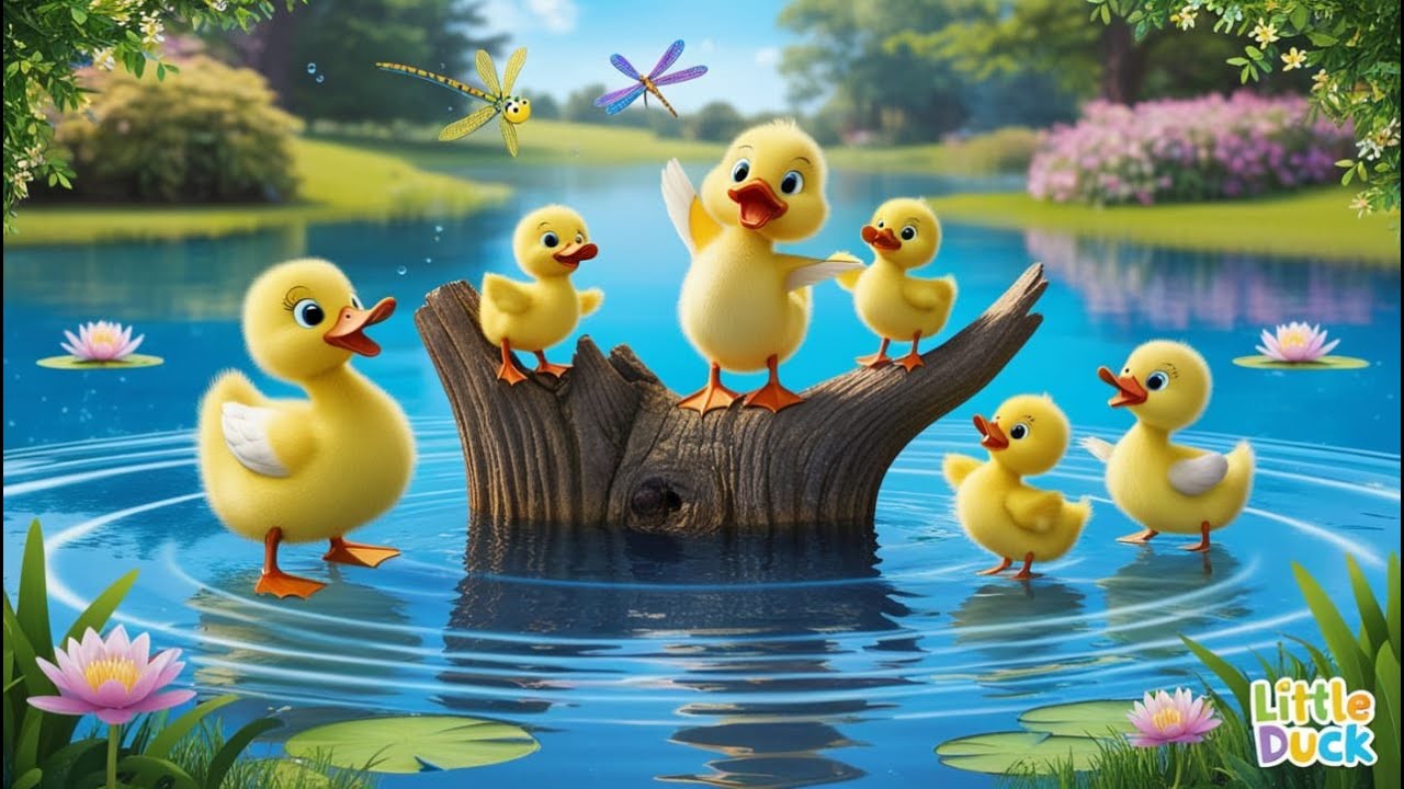 Little Duck, Waddle and Quack | Duck Song for Toddlers | Nursery Rhymes ...