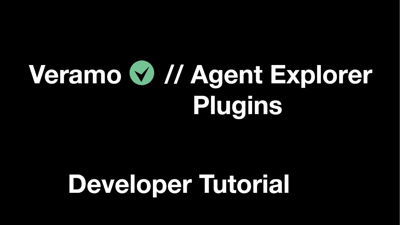 Veramo Agent Explorer Plugin Tutorial - YouTube