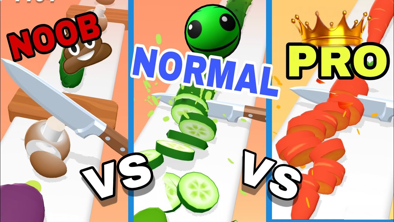 PERFECT SLICES - NOOB vs NORMAL vs PRO - YouTube