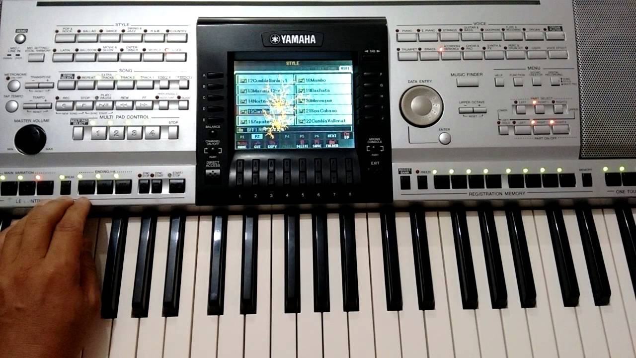 RITMOS STYLES PSR3000 - YouTube