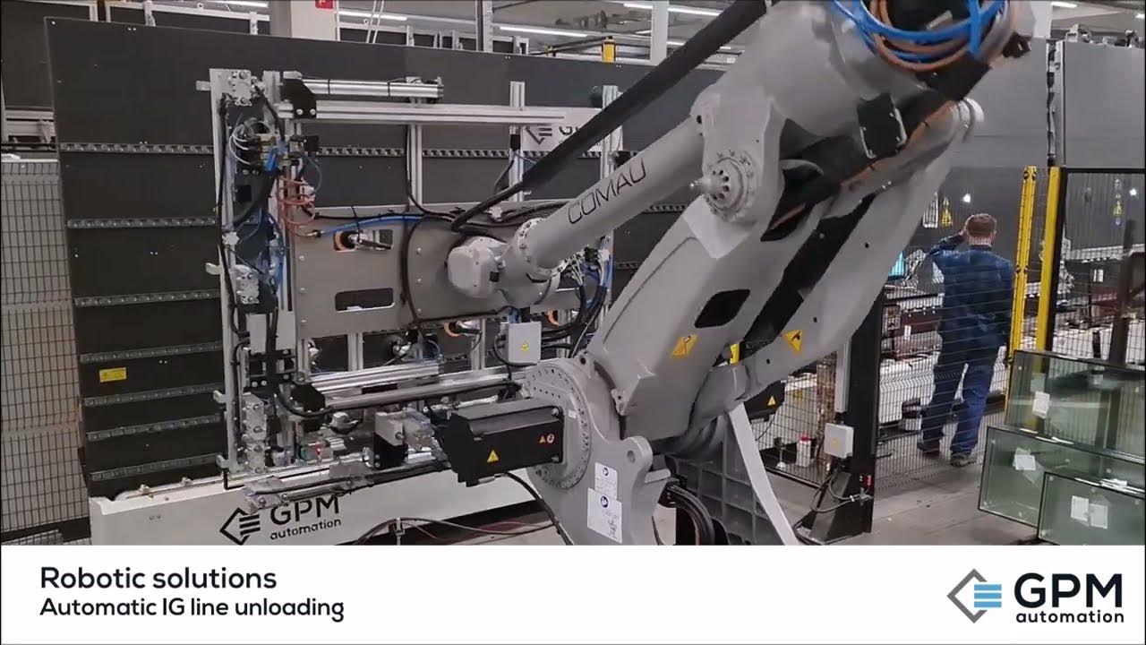 GPM automation - Robotic solutions for glass processing - YouTube