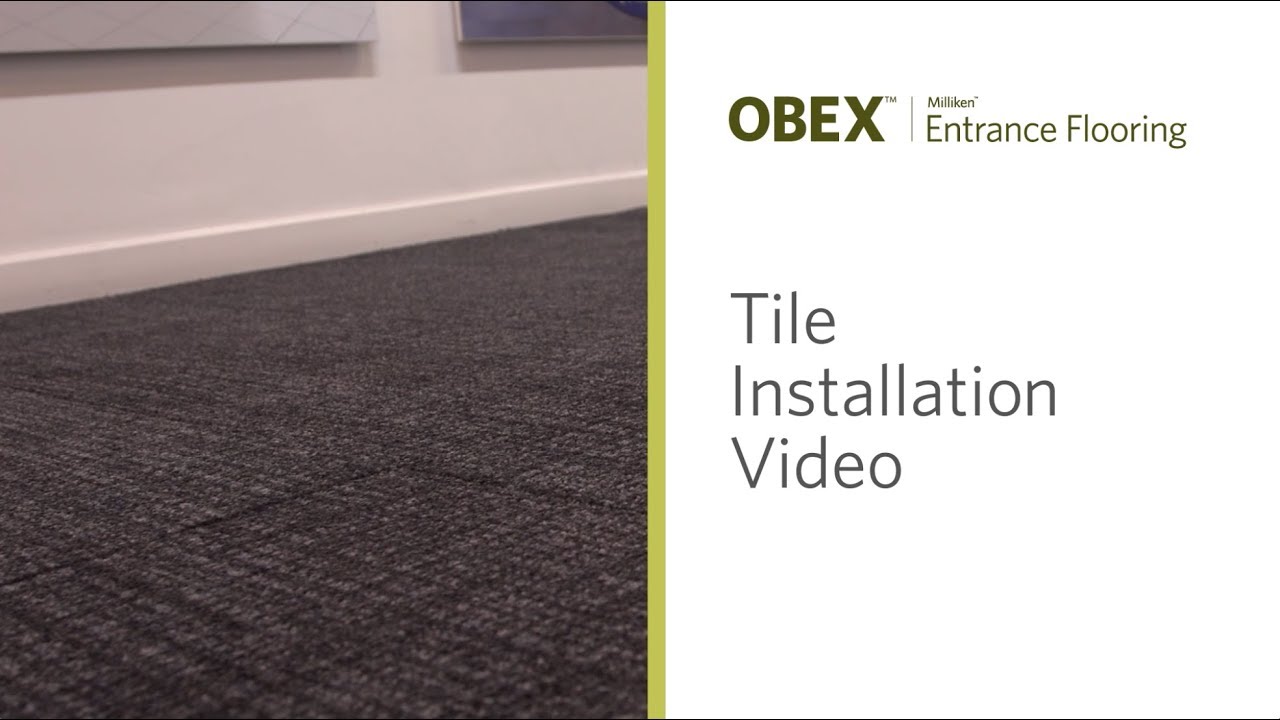OBEX Tile Installation Instructions - YouTube