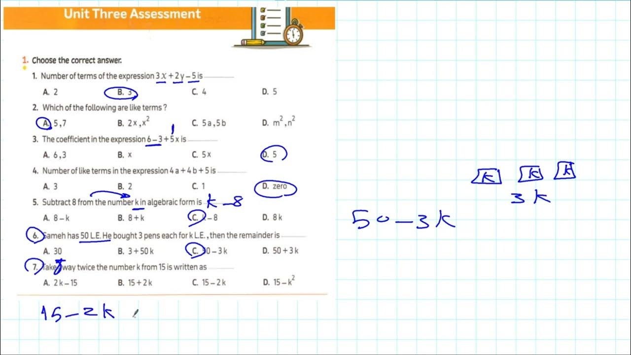 prim 6 first term unit 3 test - YouTube
