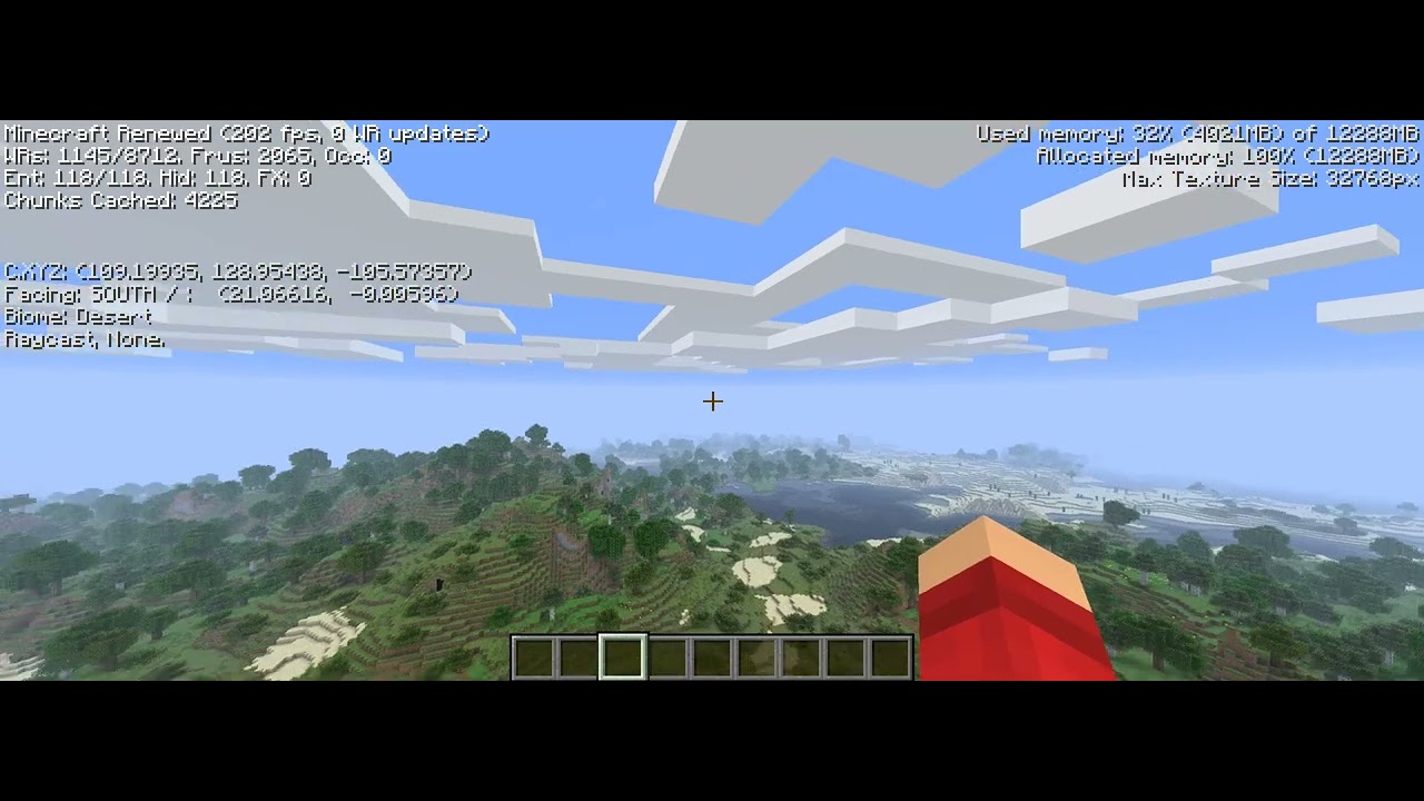 Minecraft Renewed - Render Distance Demo - YouTube
