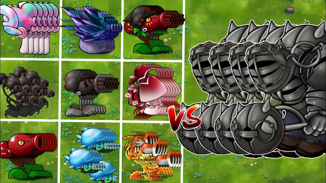 PvZ Fusion - 40 Plant Phoenix Threepeater vs Ultimate Obsidian ...