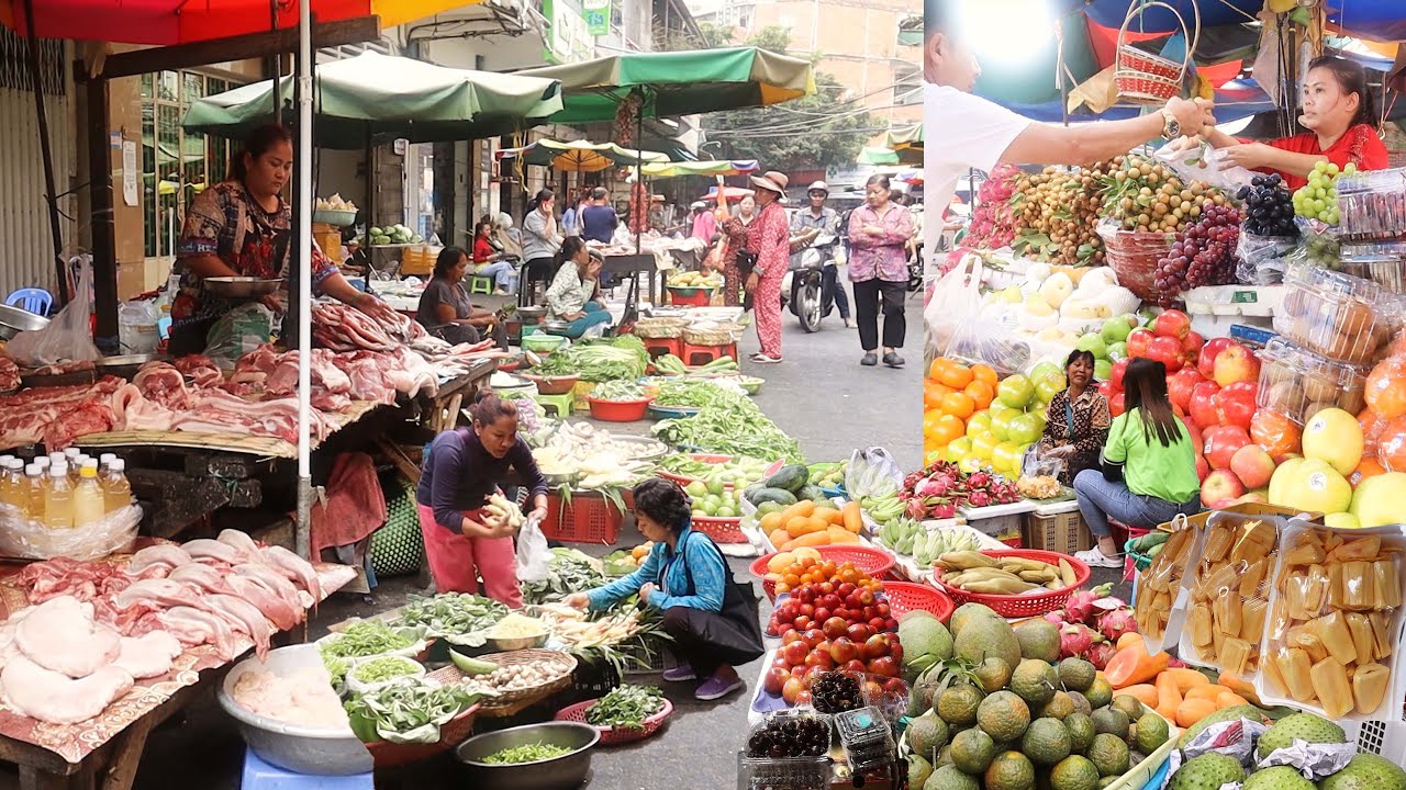 Awesome street food review | Orussey market - YouTube