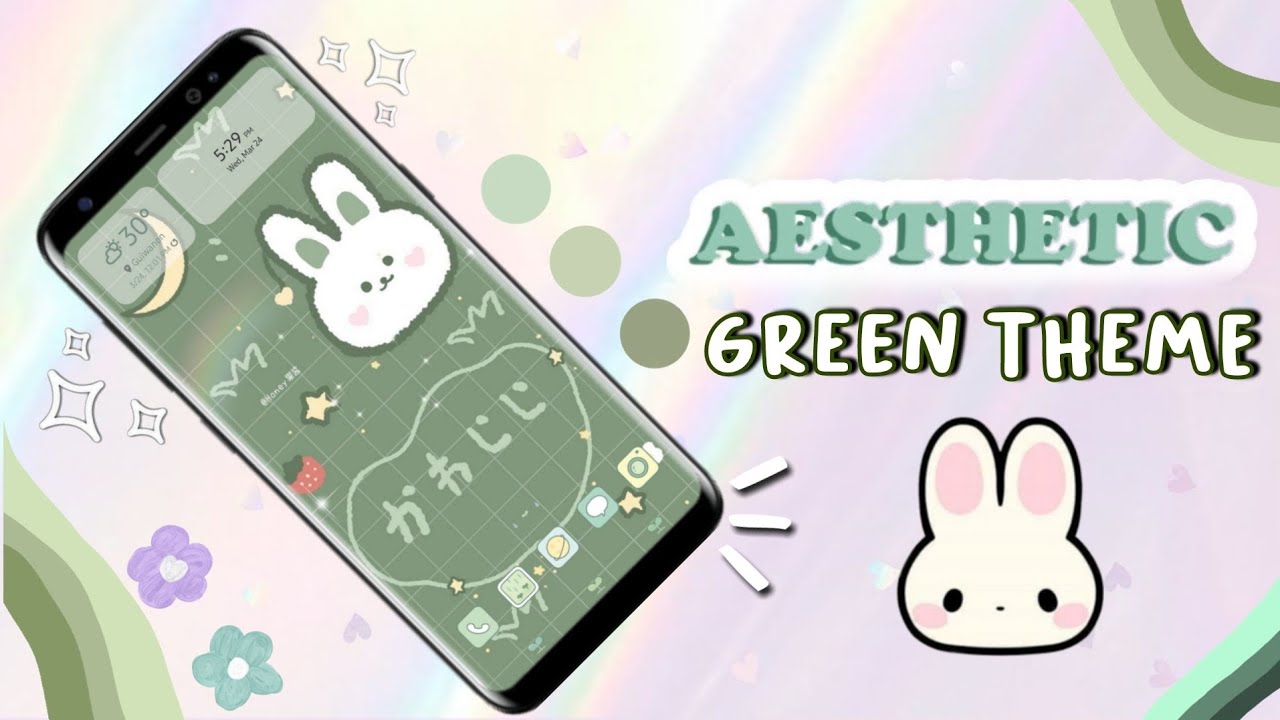 🪴 aesthetic green theme | android phone | samsung a51 🥑 - YouTube