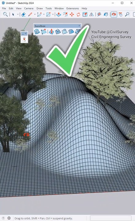 How to Instantly Plant Trees on Hills in SketchUp! #SketchUp #DropGC #3DModeling - YouTube