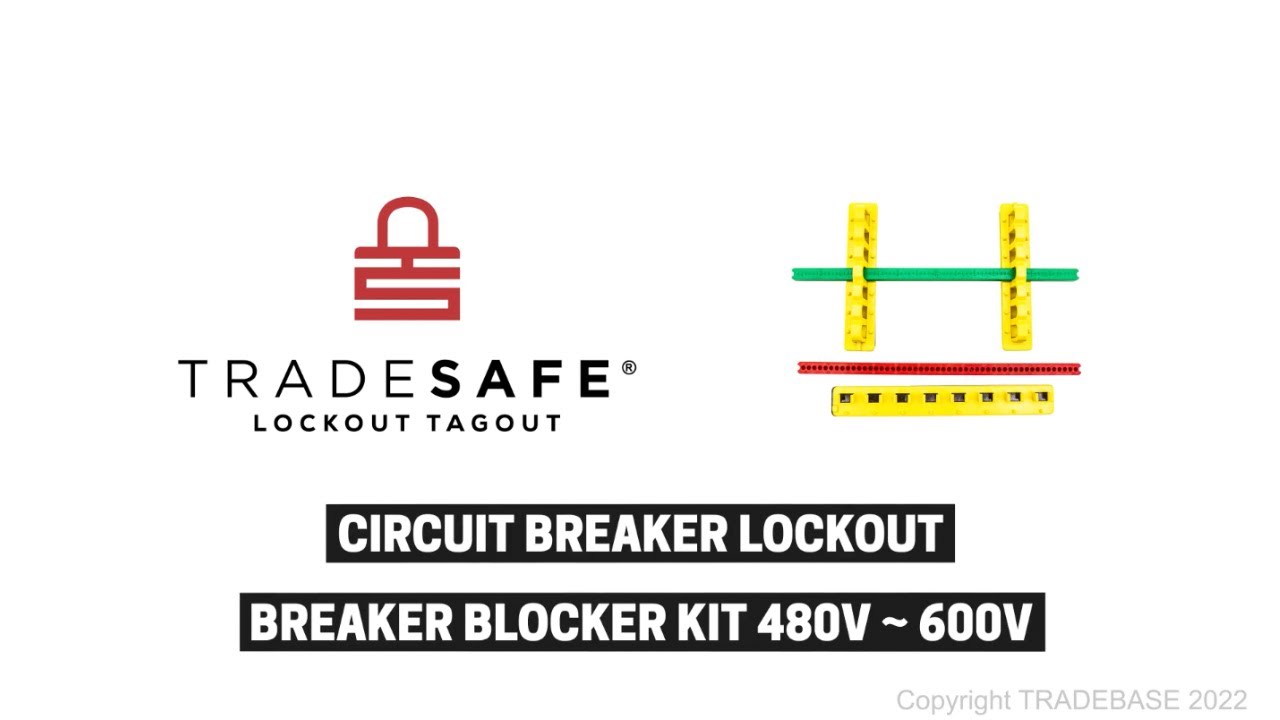 TRADESAFE Circuit Breaker Blocker Lockout Components – 480/600 Volt ...