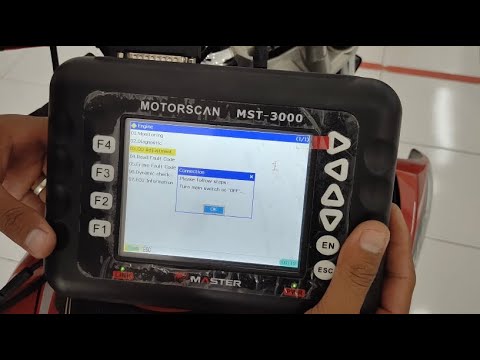 Cara setting CO dan reset ECU motor VIXION menggunakan scantool MST-3000 - YouTube