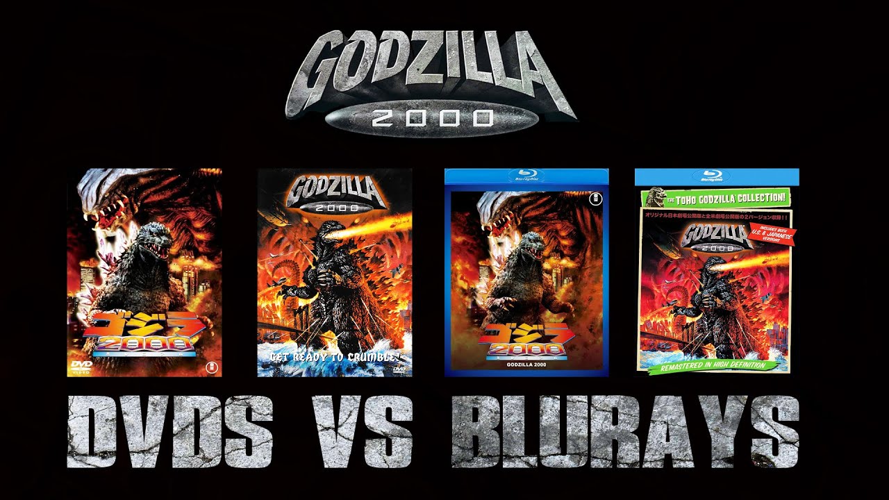 GODZILLA 2000 (1999) DVDs vs. Blu-rays - YouTube