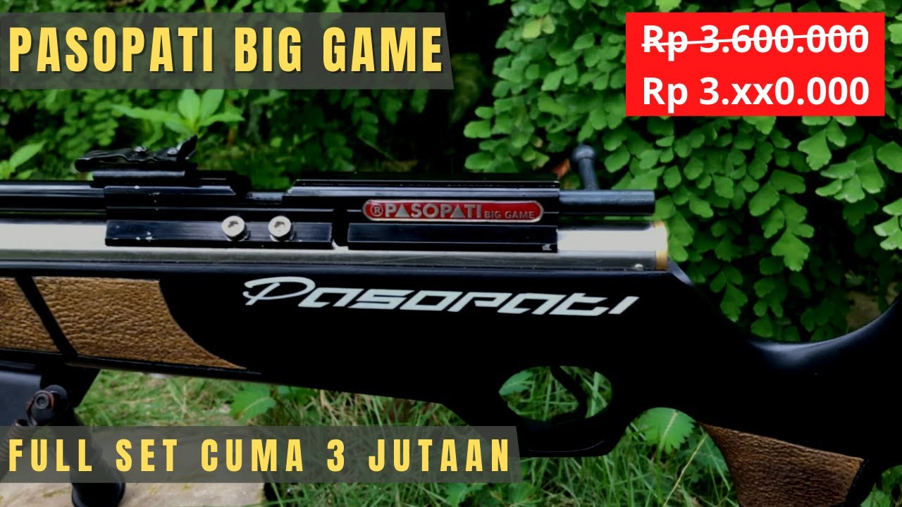 Promo AWAL TAHUN Senapan PCP PASOPATI BIG GAME FULL SET Termurah - YouTube