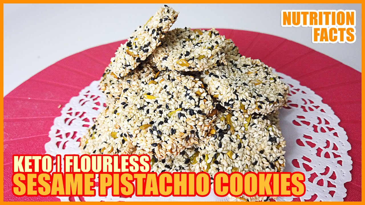 KETO SESAME PISTACHIO COOKIES - FLOURLESS - YouTube