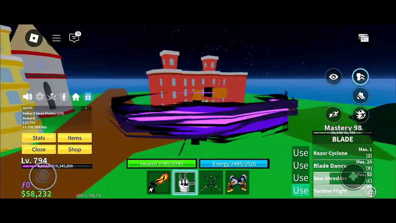 blade fruit might be my favorite fruit in blox fruit (have blade fruit ...