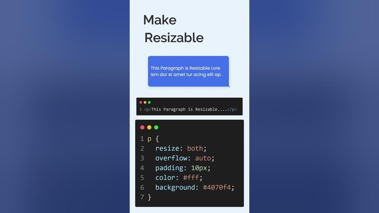 Css Resize Property Youtube