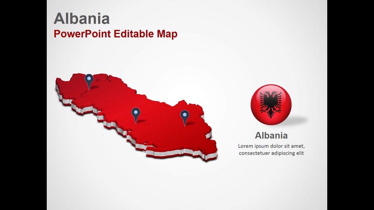 Albania PowerPoint Map Slides - DigitalOfficePro #001M00 - YouTube