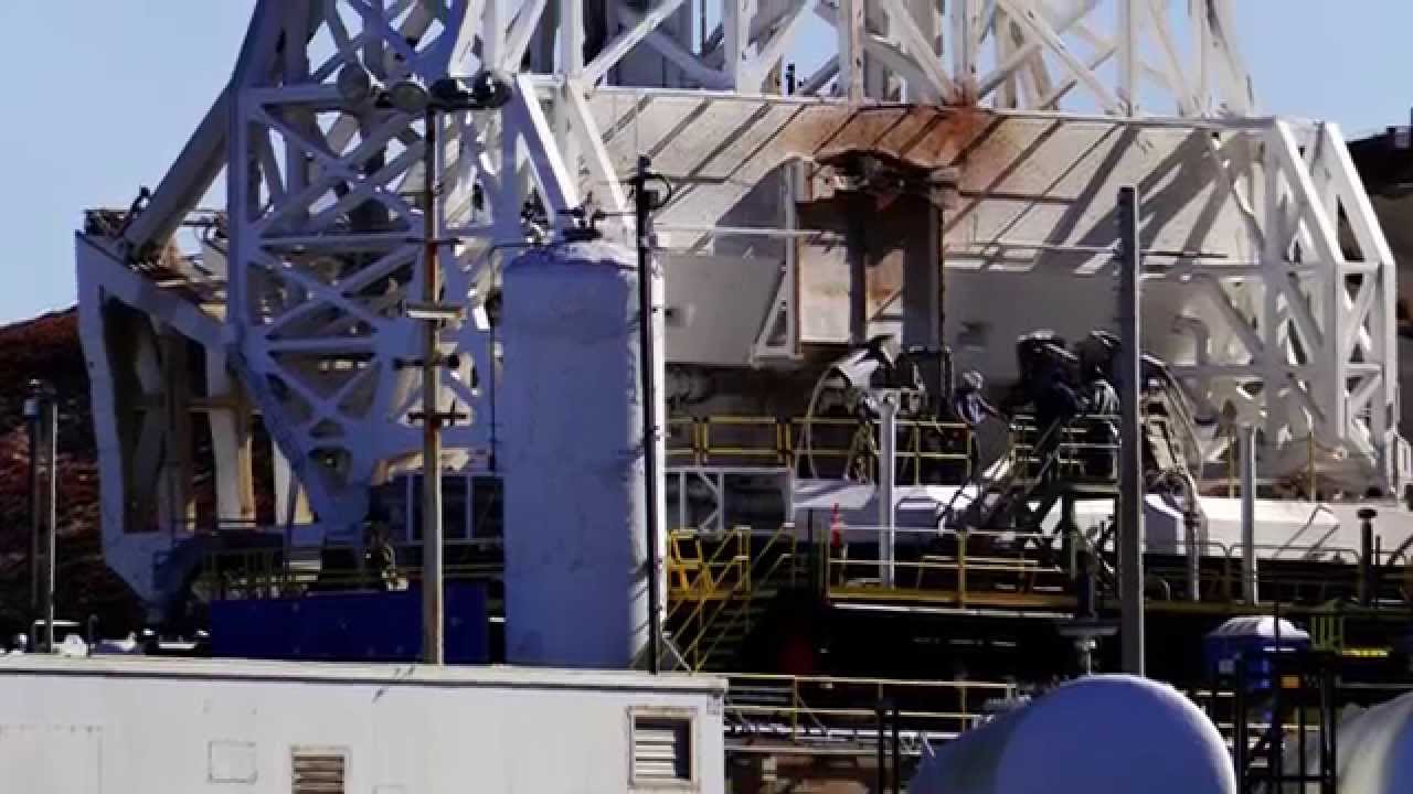 SpaceX SLC-4E with upgraded Strongback - YouTube