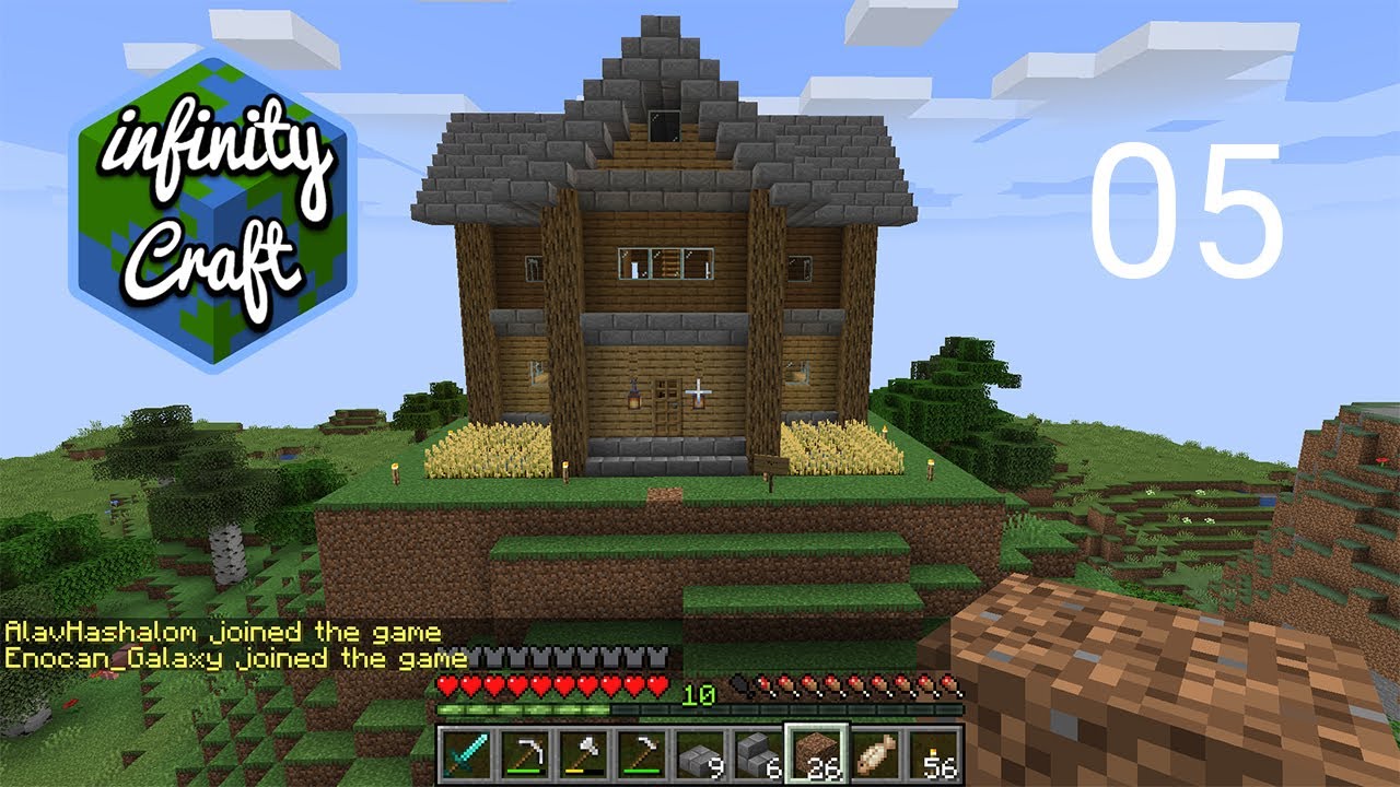 Finishing My Base and More - Minecraft Infinity Craft ep 05 - YouTube
