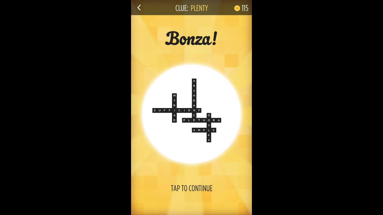 Bonza Word Puzzle - Plenty - Puzzle Pack 1 Walkthrough - YouTube