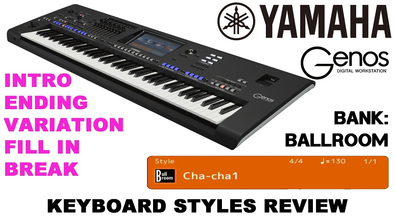 YAMAHA GENOS STYLE - BALLROOM - Cha-cha1 - YouTube