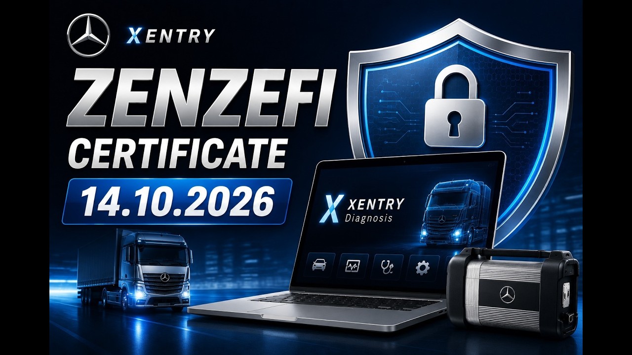 Import ZenZefi Certificate 14.10.2026 in Xentry | Step-by-Step Guide ...