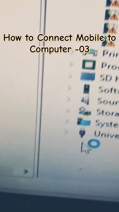 How to Connect Mobile to Computer -03 #connection #mobile #mobiledata #computer # ...